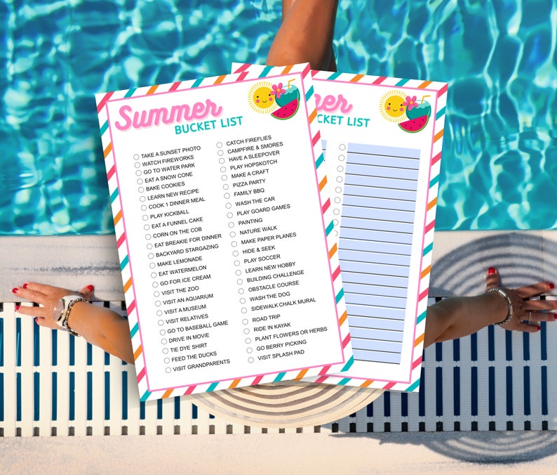 Summer Bucket List, Summer Activities Calendar, Summer Bucket List ...