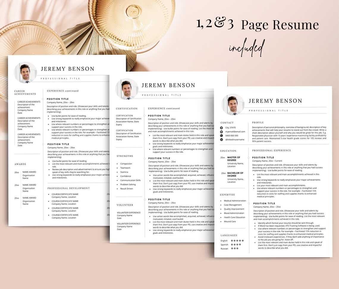 CEO Resume Template, C Level Resume Template, Construction Resume ...