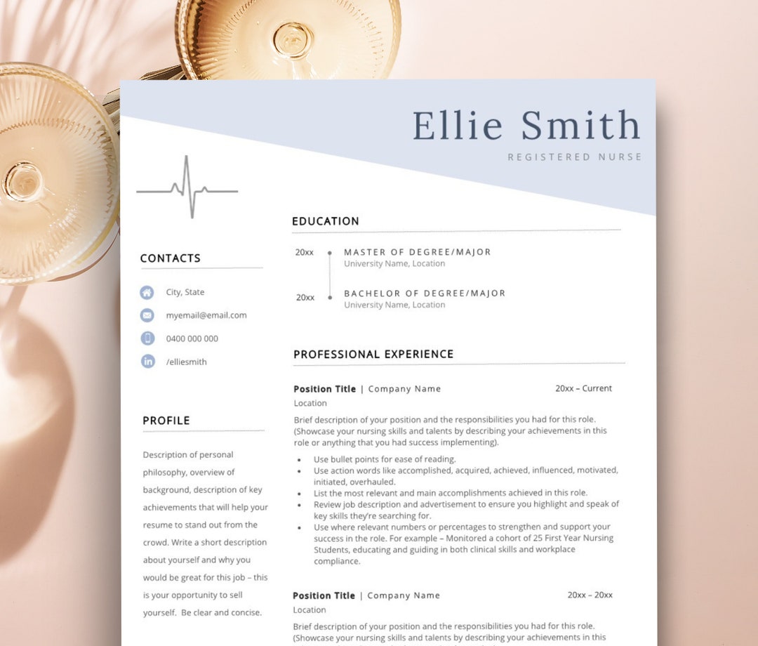 CV Google Docs, RN Resume Template, Nursing Student Resume Template ...