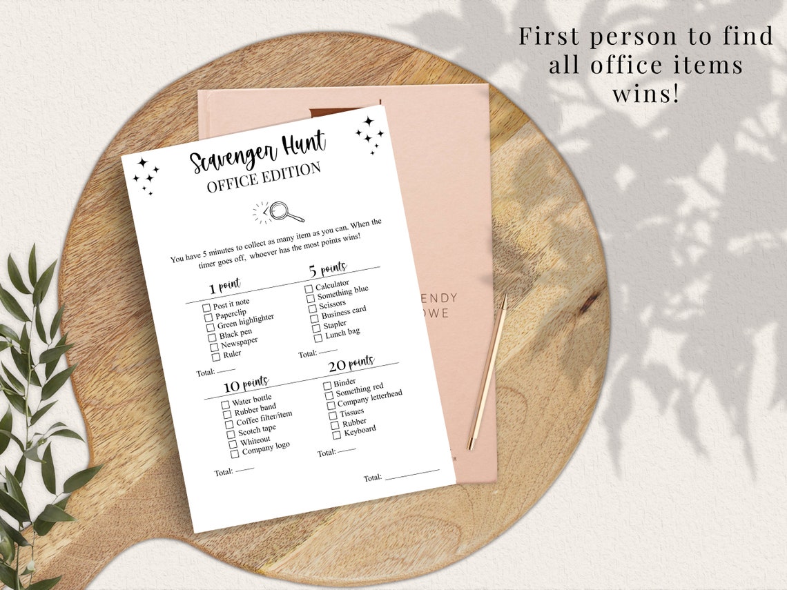 Scavenger Hunt for Office, Staff Appreciation, Team Building Game ...