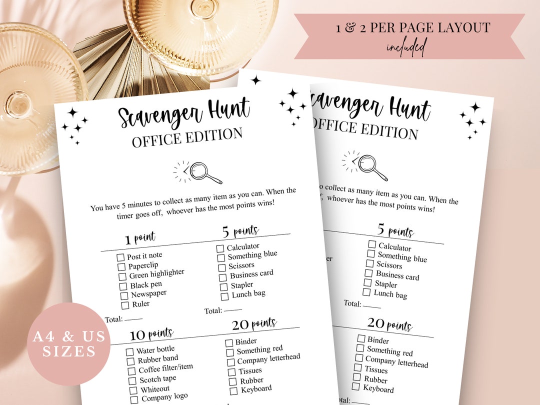 Scavenger Hunt for Office, Staff Appreciation, Team Building Game ...