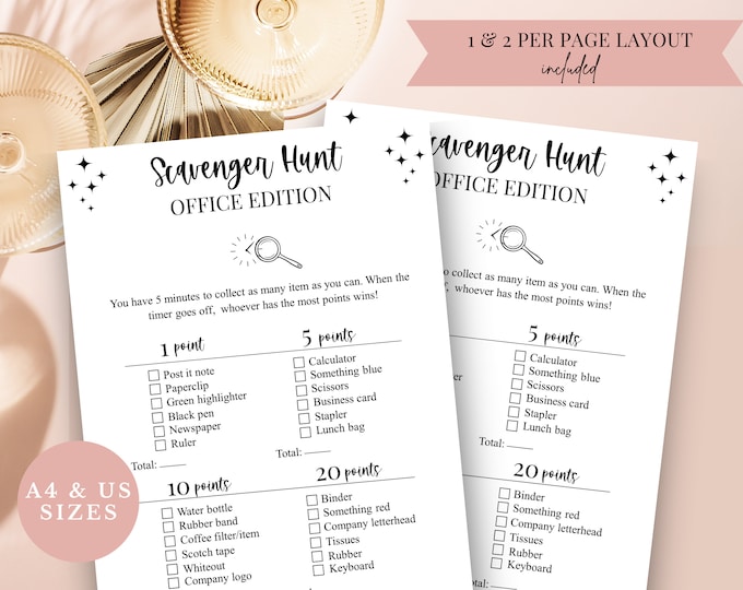 Scavenger Hunt for Office, Staff Appreciation, Team Building Game ...