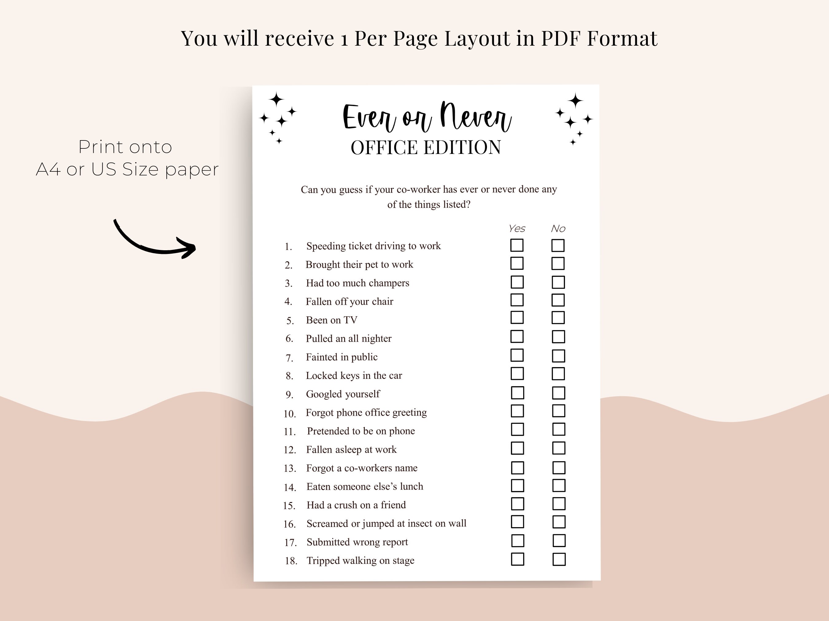 Ever or Never Game Work Party Games, Team Building Games Icebreaker ...