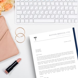 Nurse Letterhead, Nurse Stationary Letterhead Template Word, Business ...