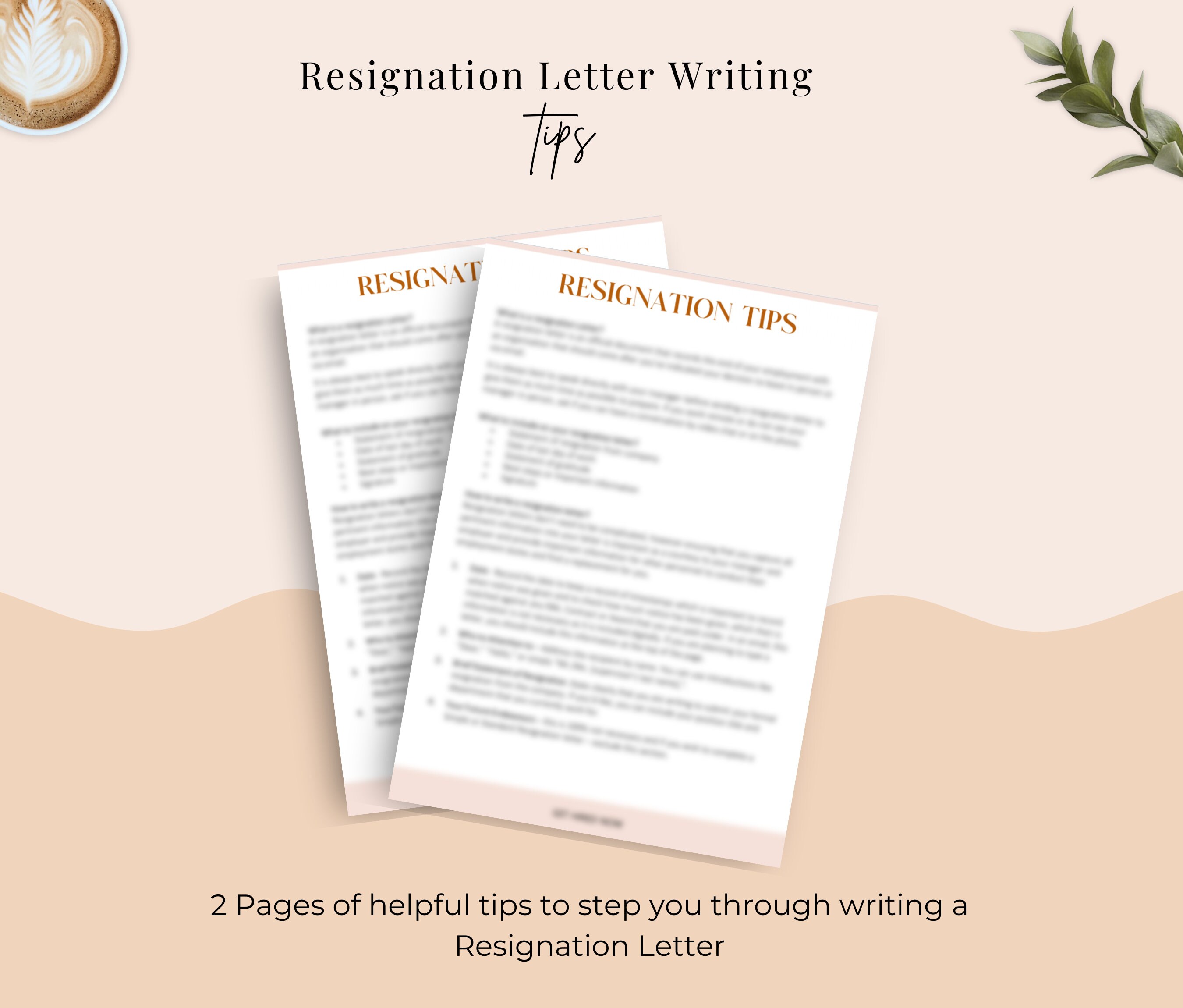 Resignation Letter Template Microsoft Word & Pages Template - Etsy UK
