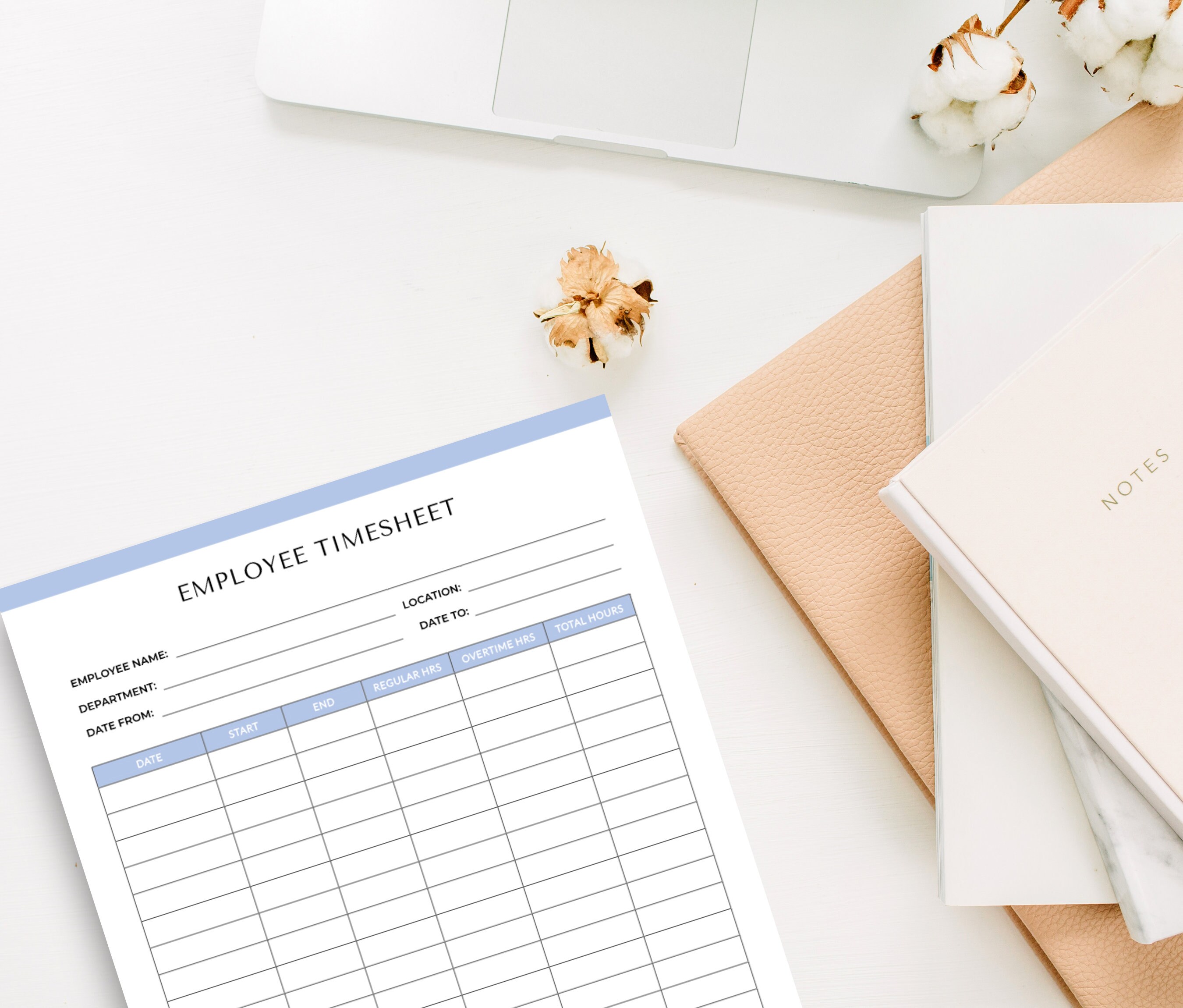 Timesheet Template, Employee Timesheet, Printable Work Schedule ...