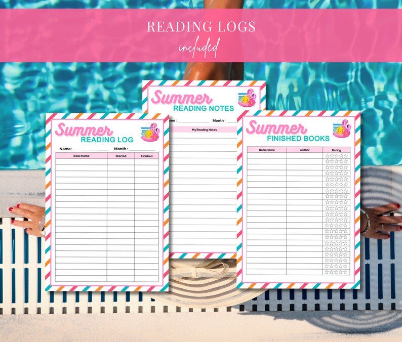 Reading Tracker for Kids, Printable Book Tracker, Summer Reading ...