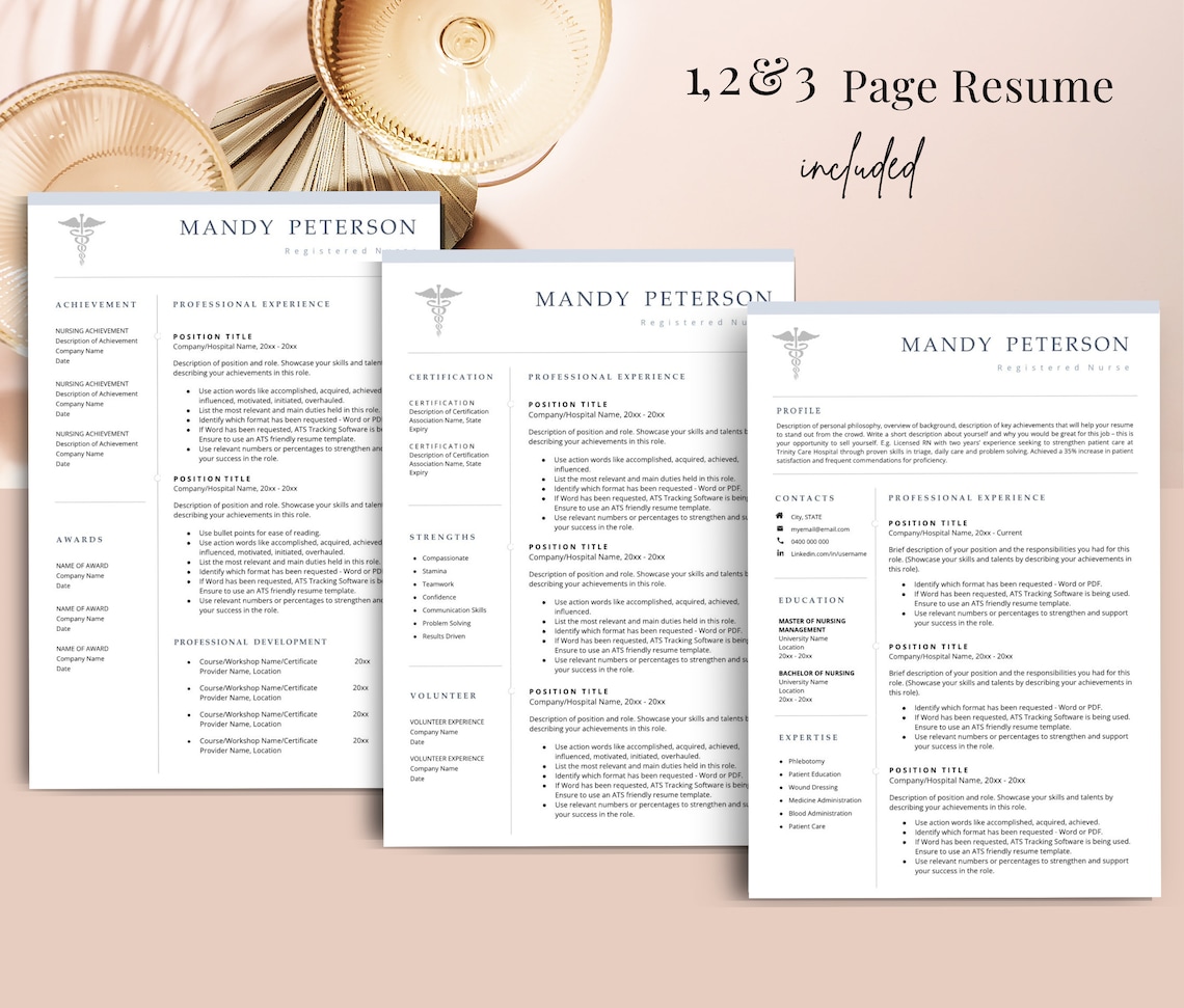 Nursing Resume Template for Medical Google Docs, New Nurse Resume ...