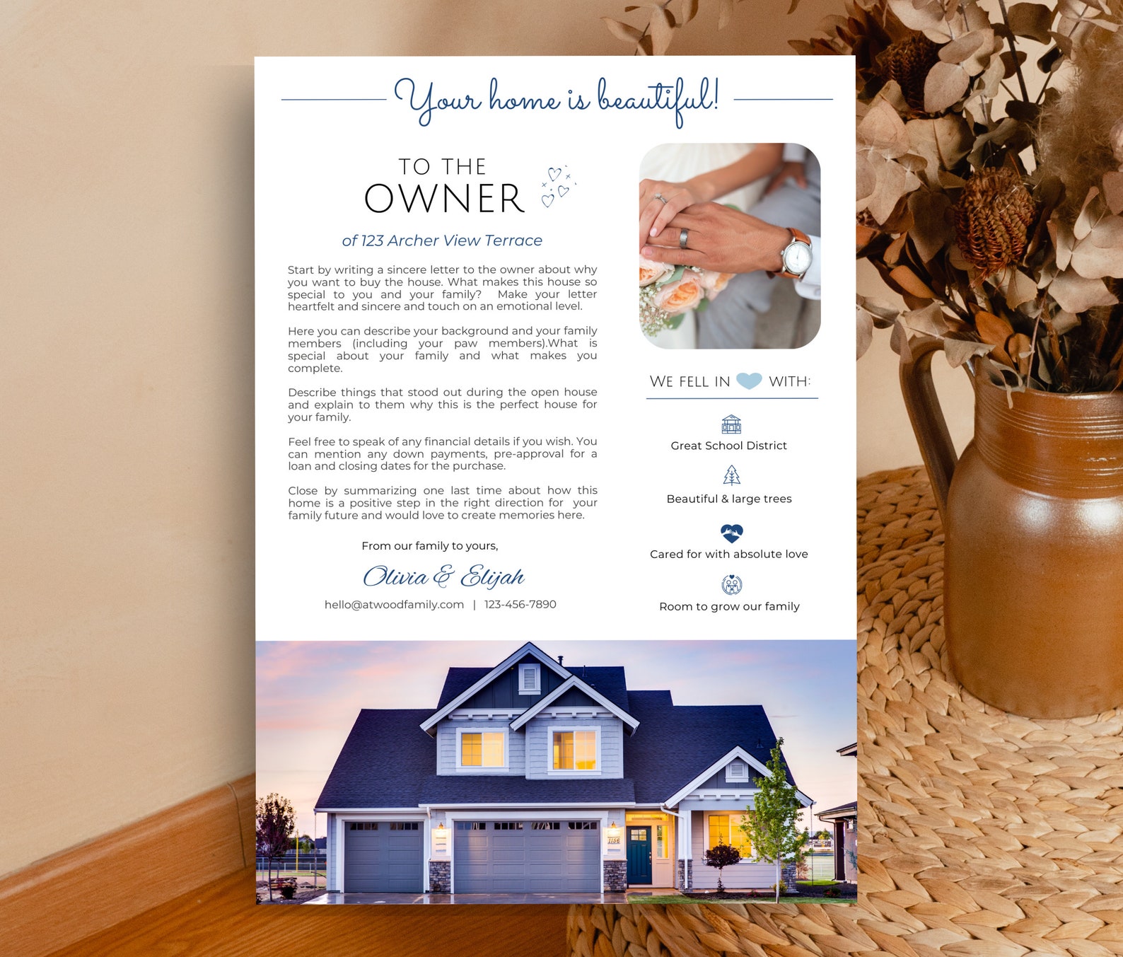 Offer Letter to Seller, Home Buying Letter, Home Offer Letter Template ...