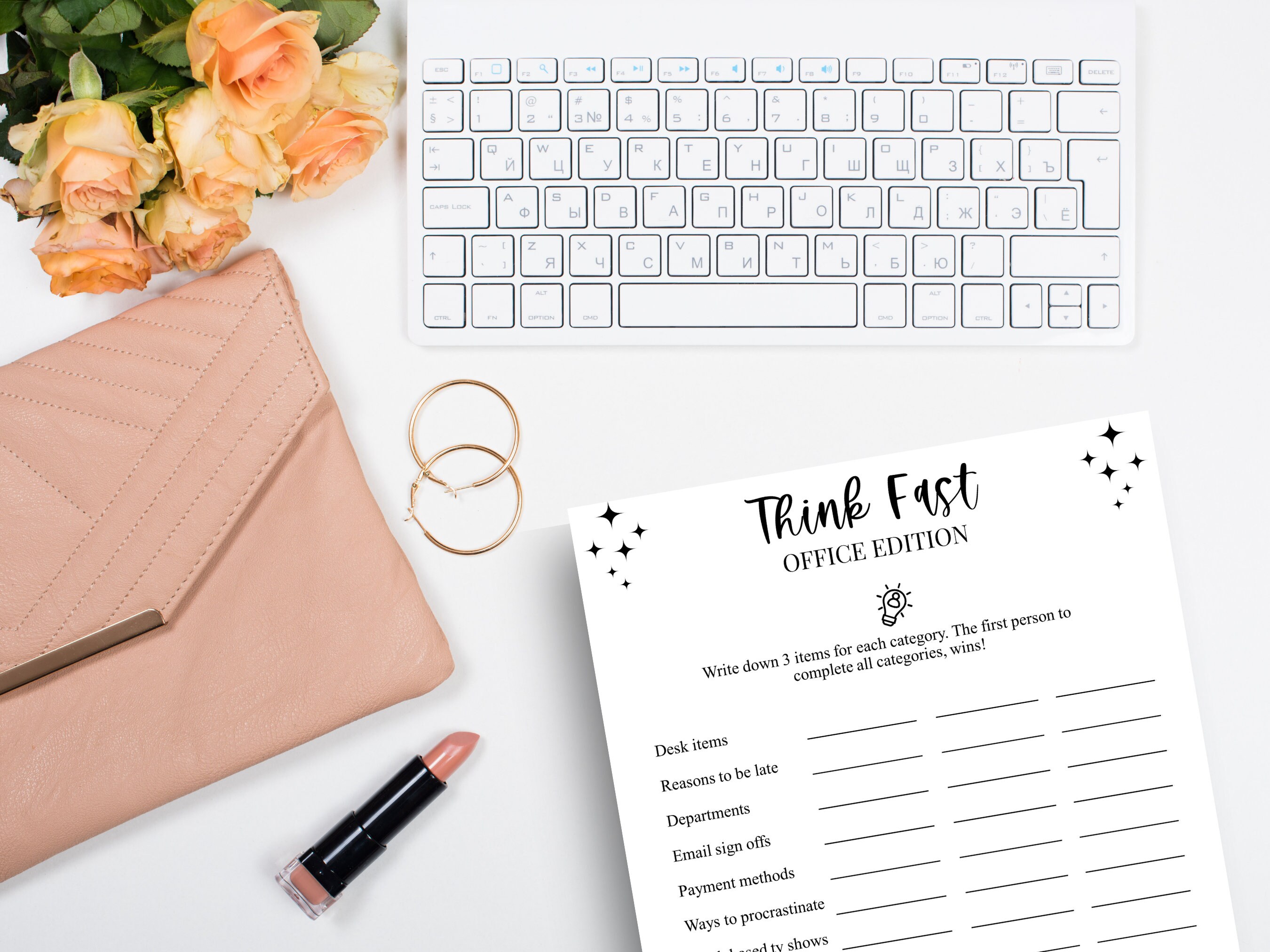 Think Fast Work Game, Office Ice Breaker, Office Party Games, Team ...