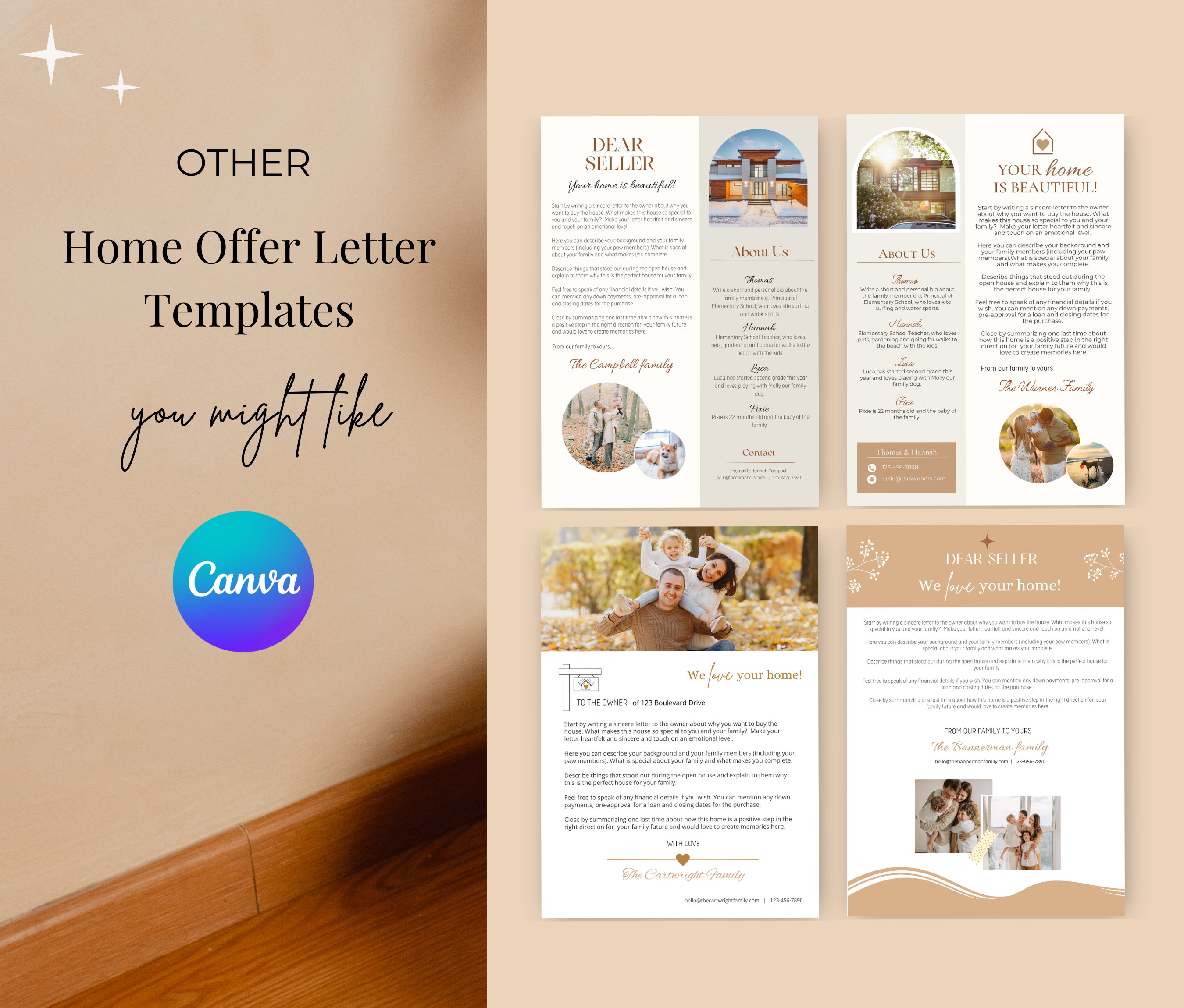 Home Offer Letter Template, Letter to Home Seller, Buying Home Realtor ...