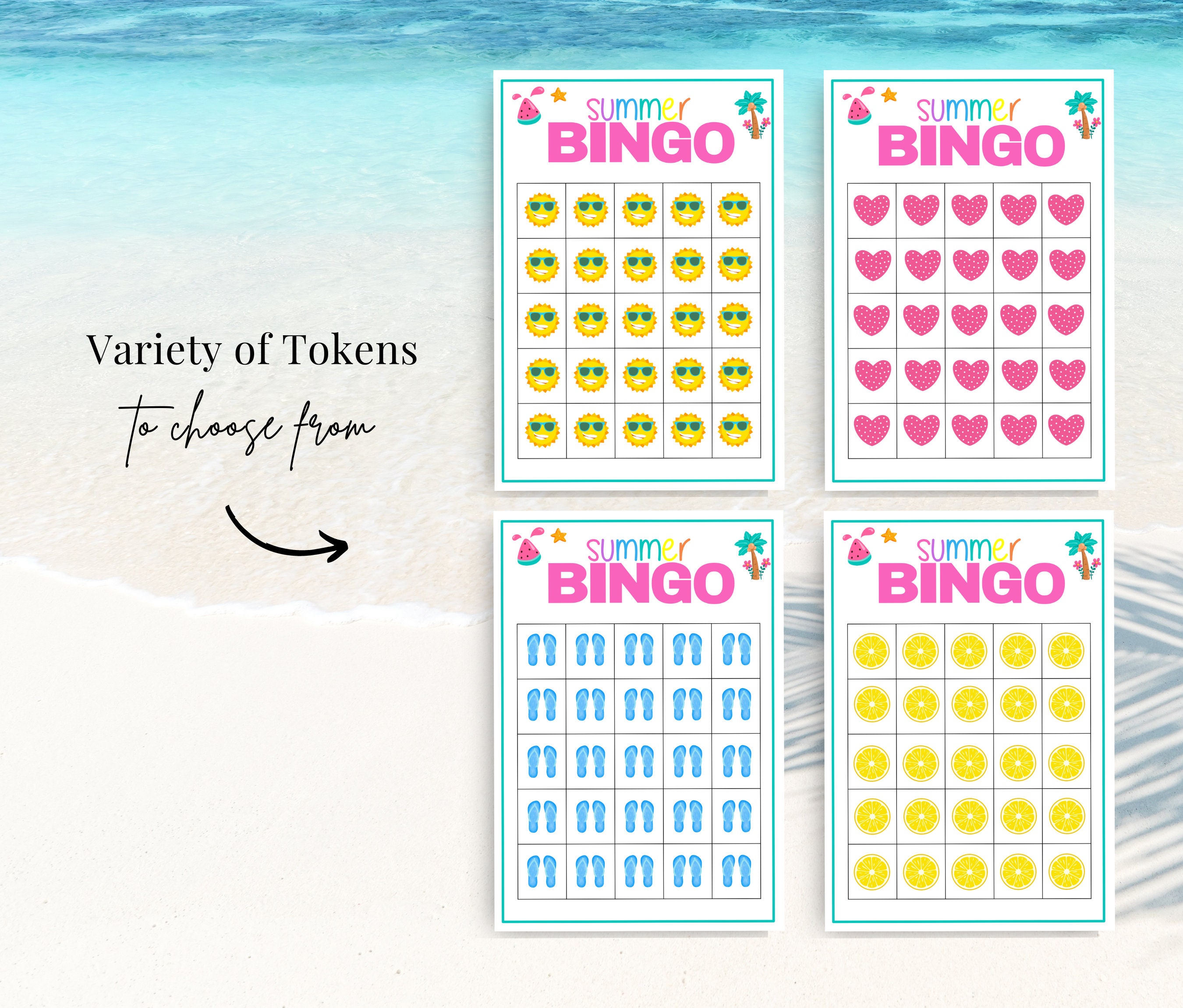 Summer Bingo Summertime Bingo Summertime Activities for - Etsy UK