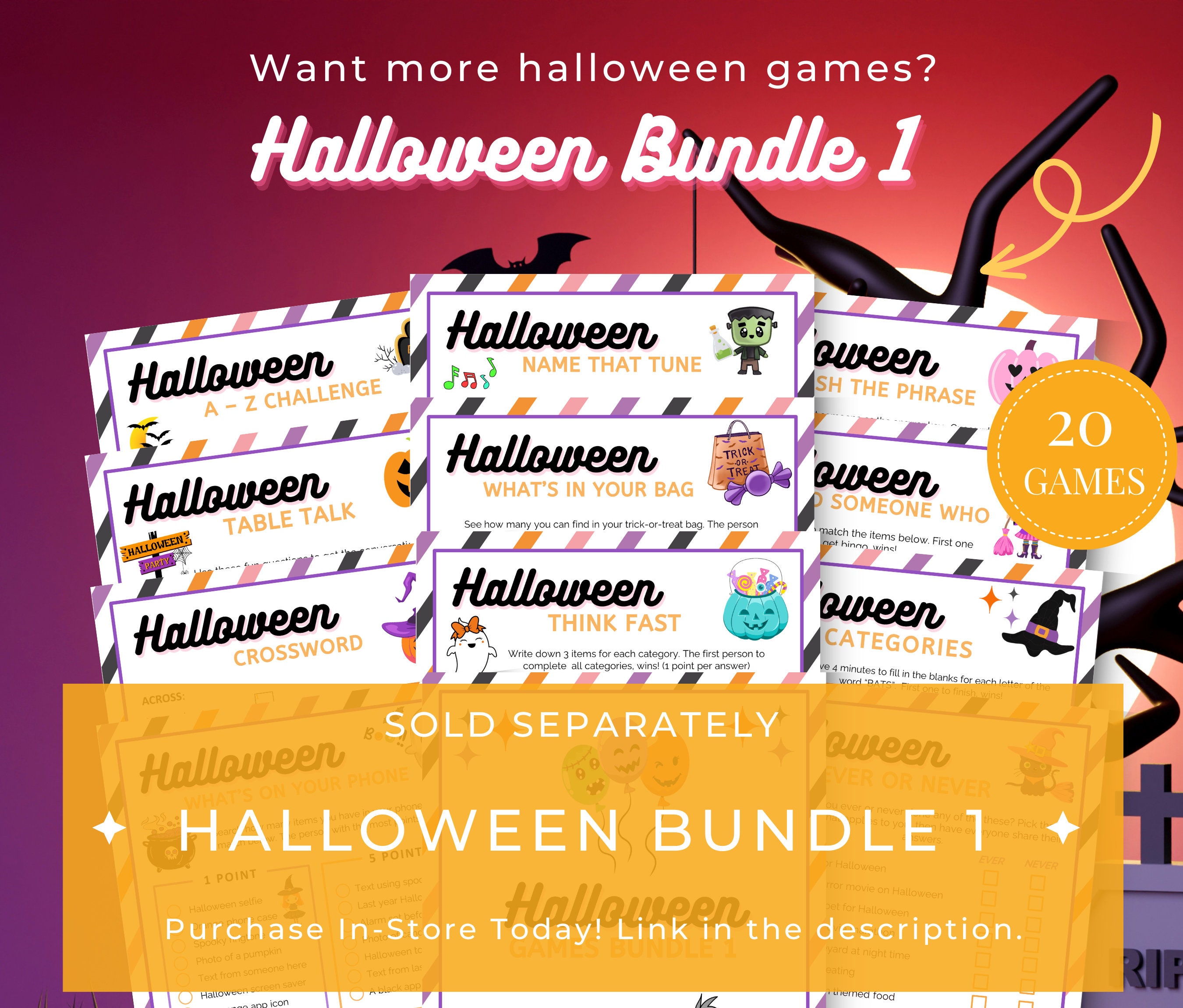 Superstition Trivia Halloween Party Game, Halloween Superstition Trivia ...