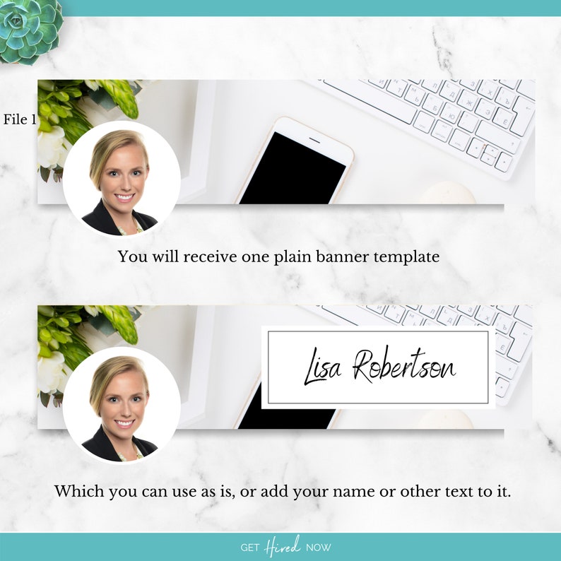 LINKEDIN Banner Header Template Linkedin Profile Image | Etsy