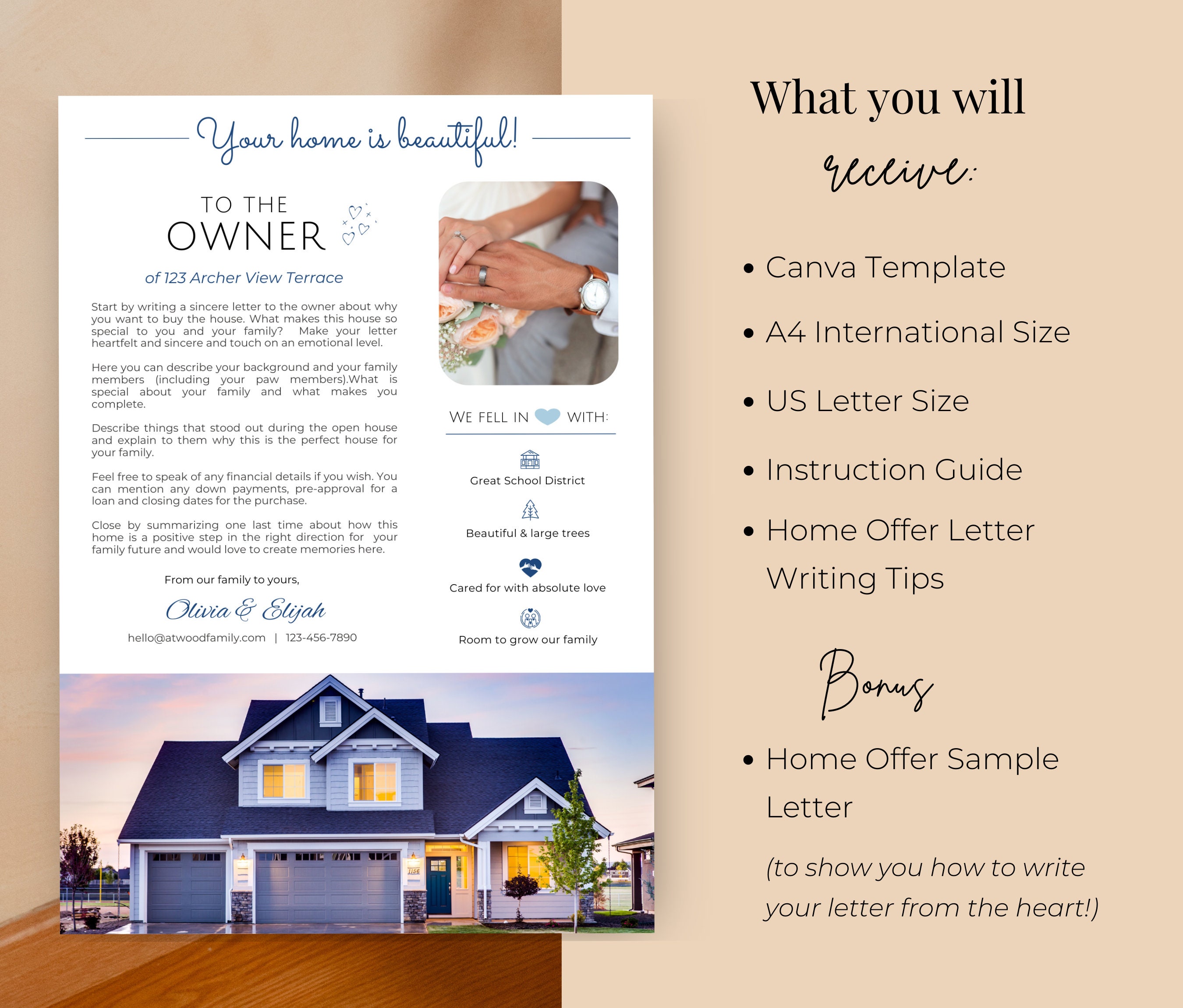 Offer Letter to Seller, Home Buying Letter, Home Offer Letter Template ...