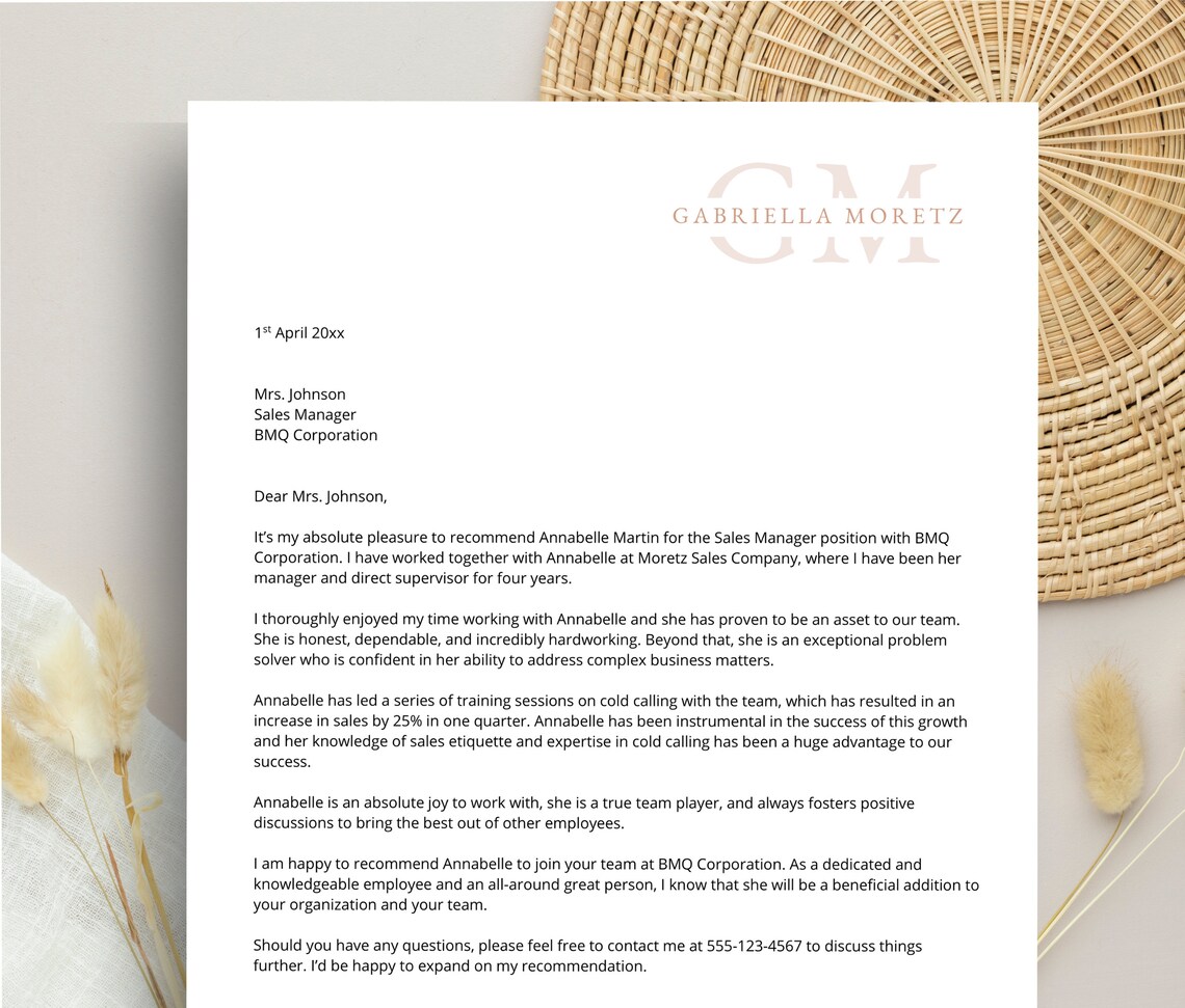 Modèle de lettre de recommandation, lettre de recommandation, modèle de ...
