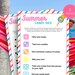 Summer Candy Dice Game, Printable Summer Game, Summer Party Games, Pool ...
