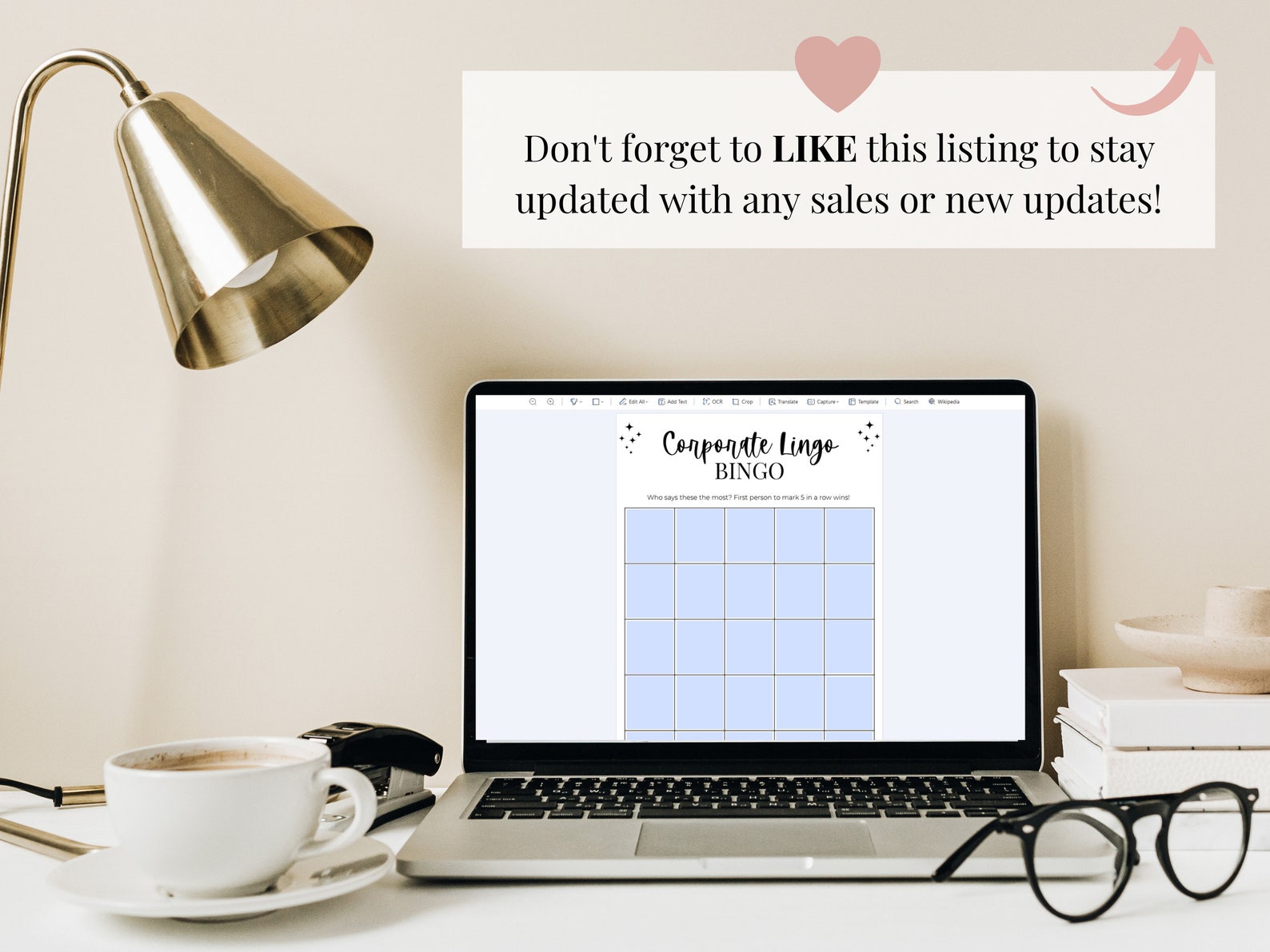 Editable Office Bingo, Employee Bingo, Office Party Games, Workplace ...