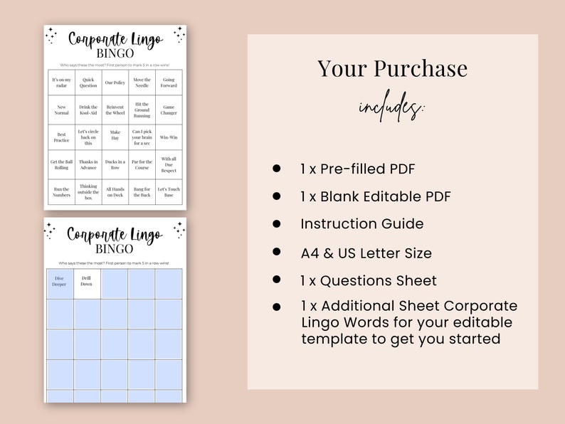 Editable Office Bingo Employee Bingo Office Party Games - Etsy Australia