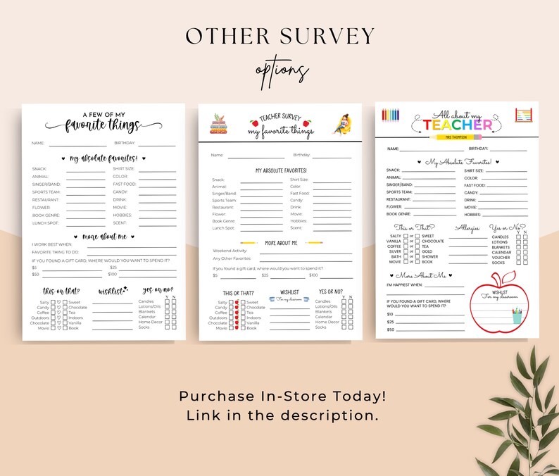 First Day of School Printable, Back to School Questionnaire, Last Day ...