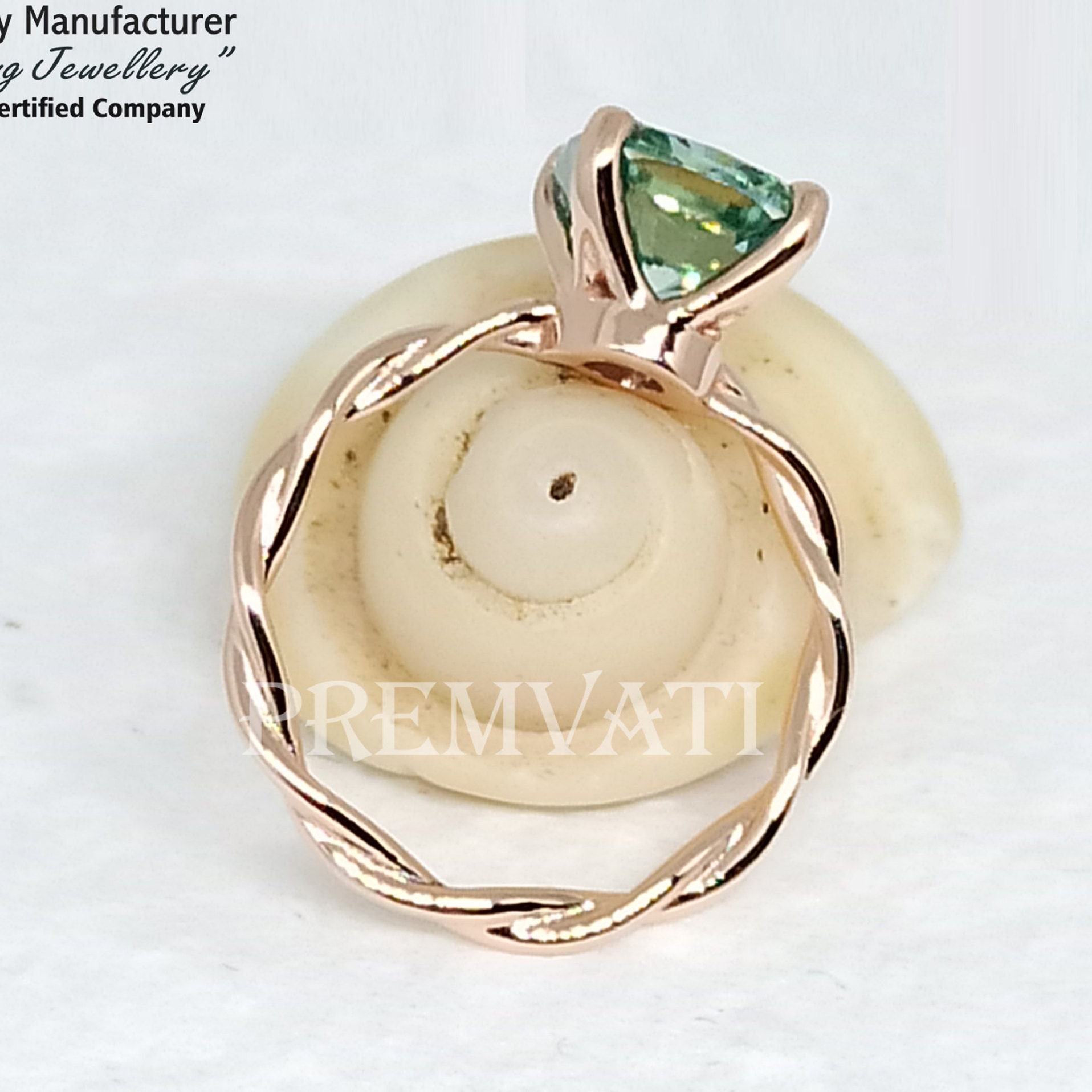 Colored Moissanite Ring / 1.80 CT Aqua Green Cushion - Etsy