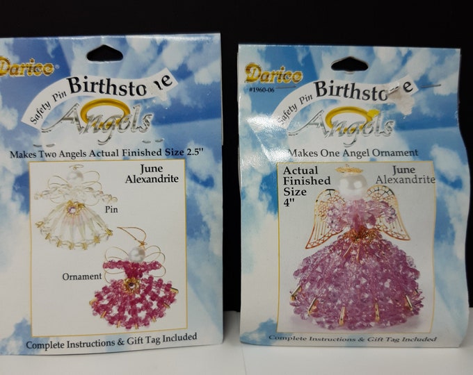 Darice Safety Pin Bead Birthstone Angel Ornament Kit Only 1 of Each ...