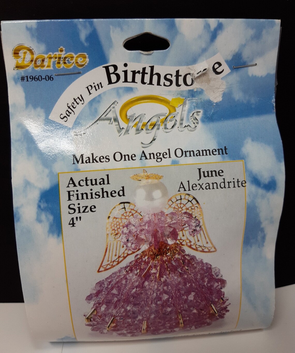 Darice Safety Pin Bead Birthstone Angel Ornament Kit Only 1 | Etsy