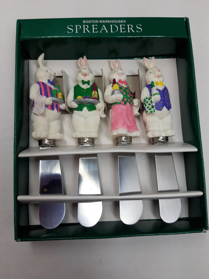 Gourmet Stainless Steel Cheese Spreaders Bunny Waiters - Etsy