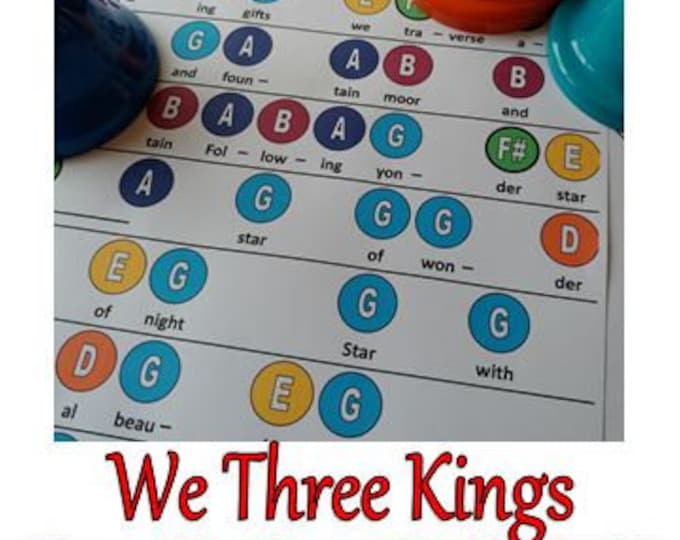 We Three Kings Handbell Chart - Etsy