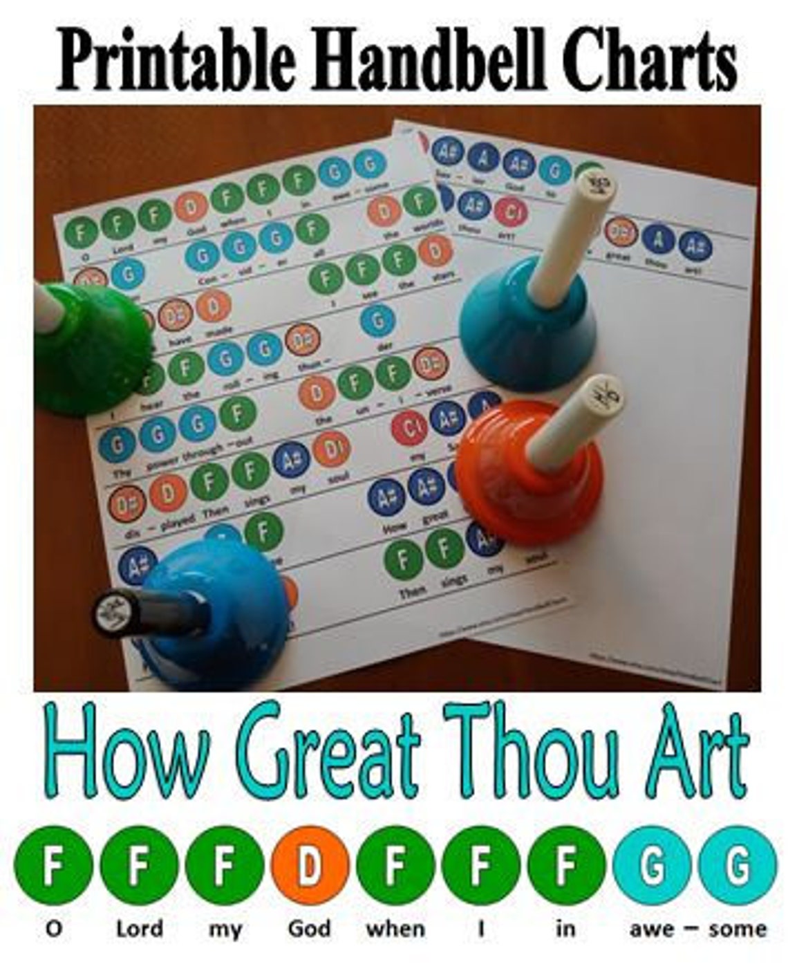 How Great Thou Art Handbell Chart - Etsy