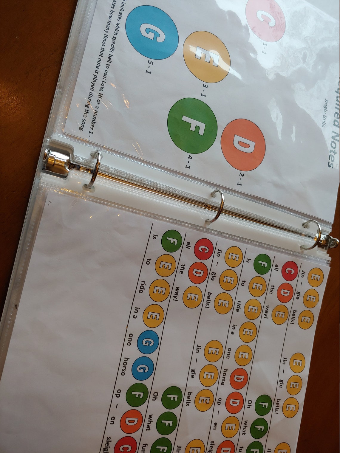 Jingle Bells Handbell Chart - Etsy