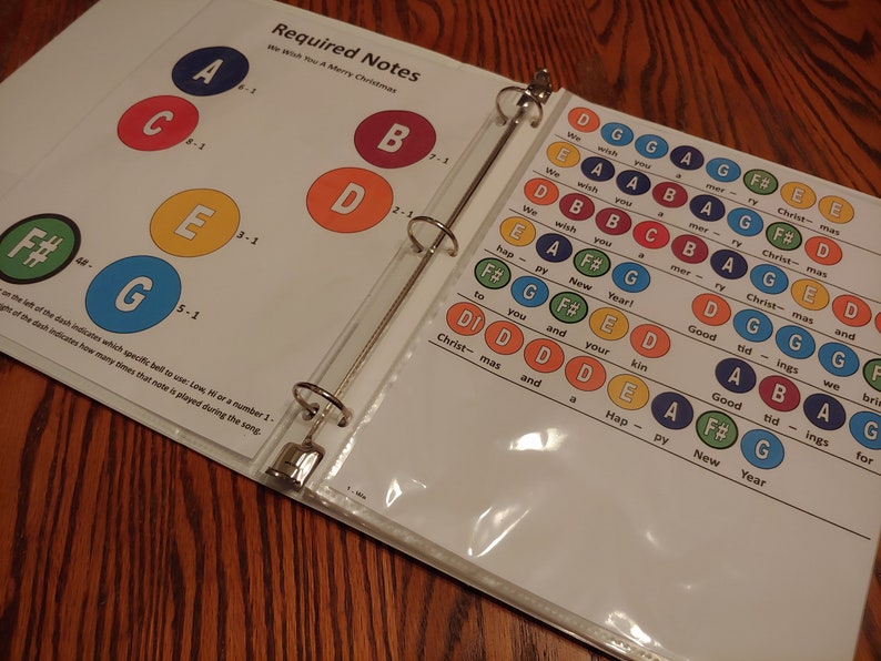 We Wish You a Merry Christmas Handbell Chart - Etsy