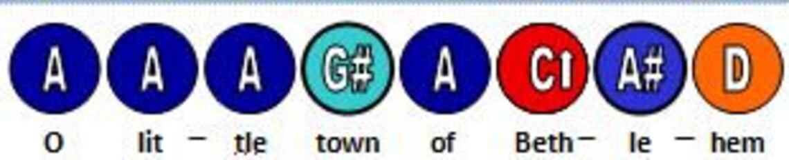 O Little Town of Bethlehem Handbell Chart - Etsy