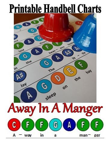 Away in a Manger - F Major Handbell Chart - Etsy