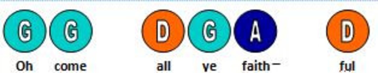 Oh Come All Ye Faithful Handbell Chart - Etsy