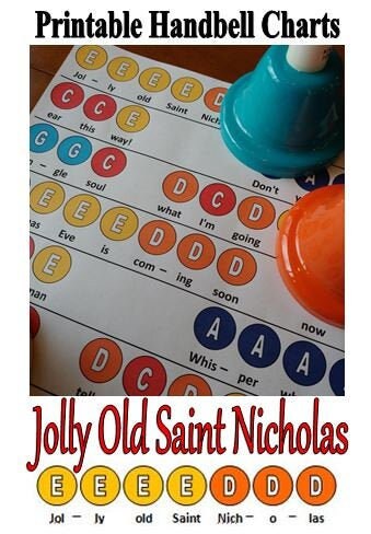 Jolly Old Saint Nicholas Handbell Chart - Etsy