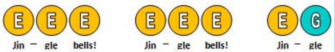 Jingle Bells Handbell Chart - Etsy