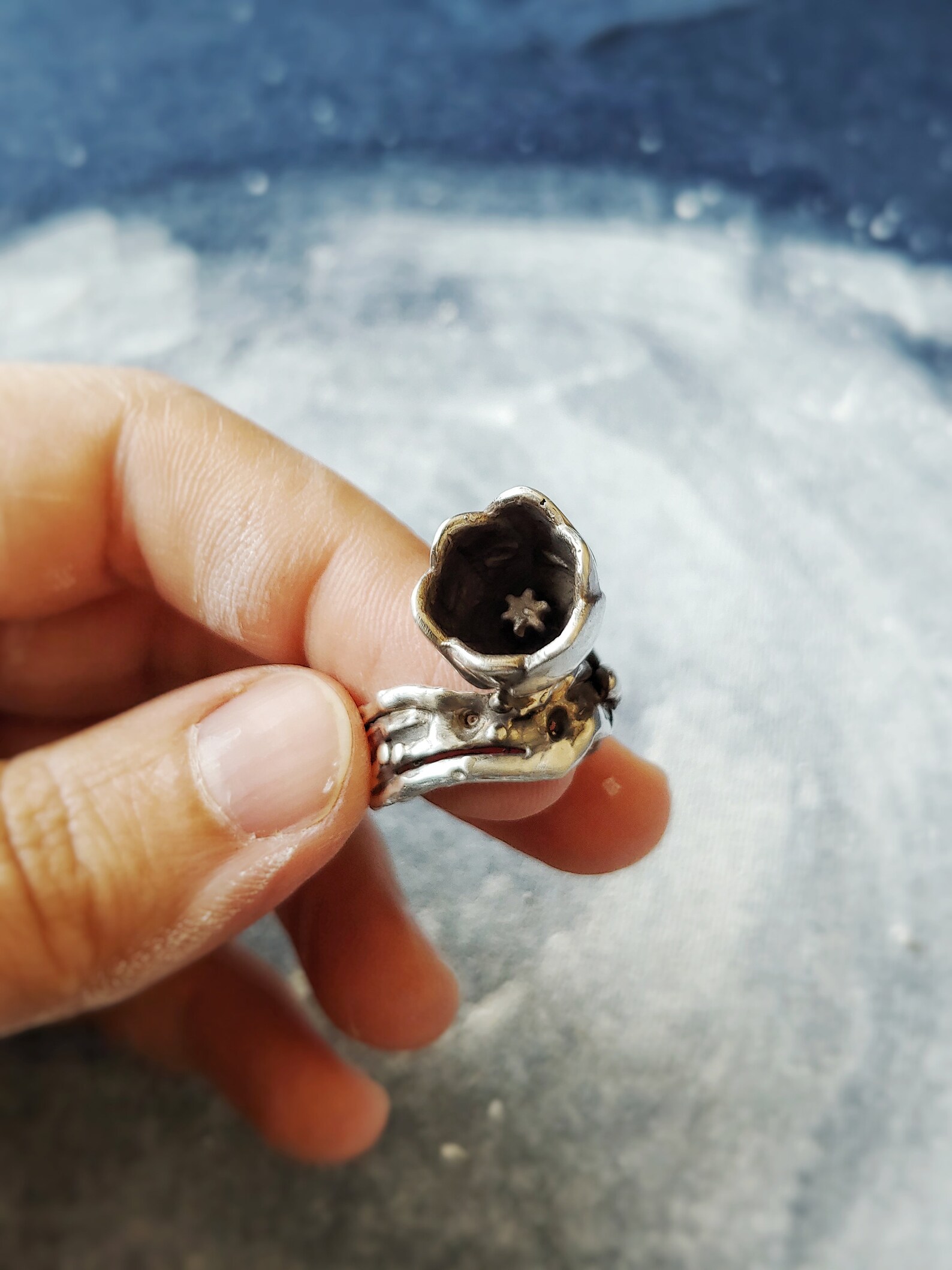 Adjustable Tulip Ring Silver Tulip Ring Tulip Ring Tulip - Etsy