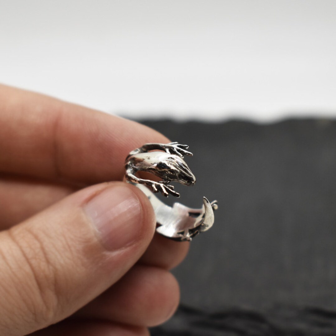 Lizard Ring, Silver Lizard Ring, Lizard, Ring, Lizard Jewelry, Animal ...