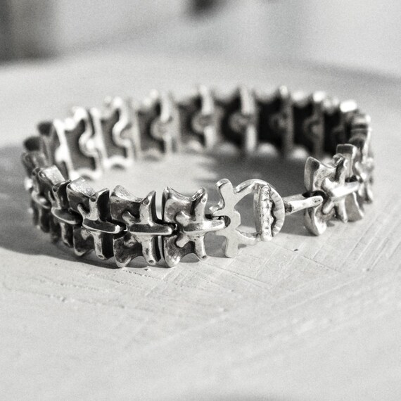 Silver Vertebrae Bracelet Silver Bones Bracelet Vertebrae | Etsy