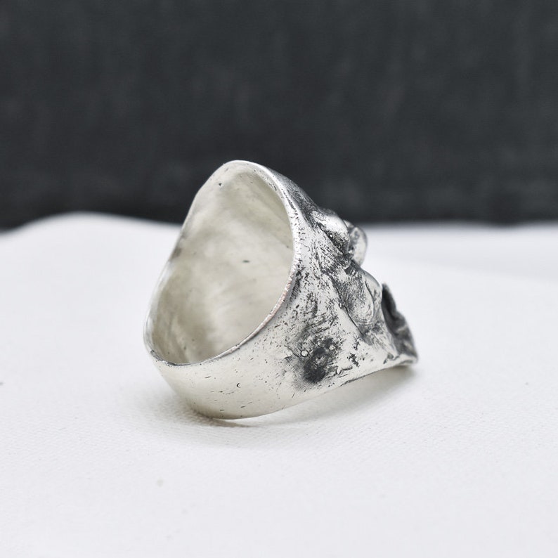 Orc Ring Orc Jewelry Silver Ring for Men Biker Ring Gothic - Etsy