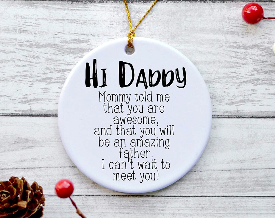 Hi Daddy Announcement Daddy to Be Announcement Pregnancy - Etsy