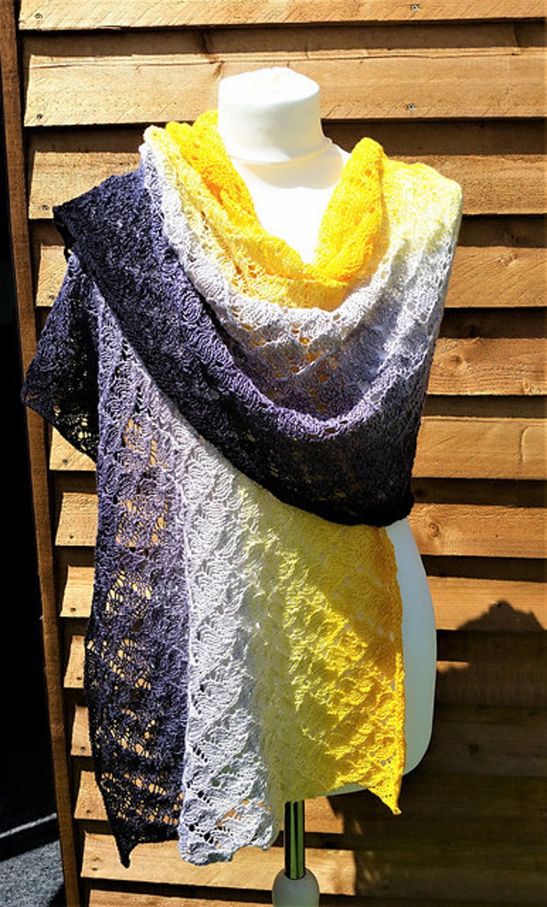 Waves Shawl - Knitting Pattern - Etsy