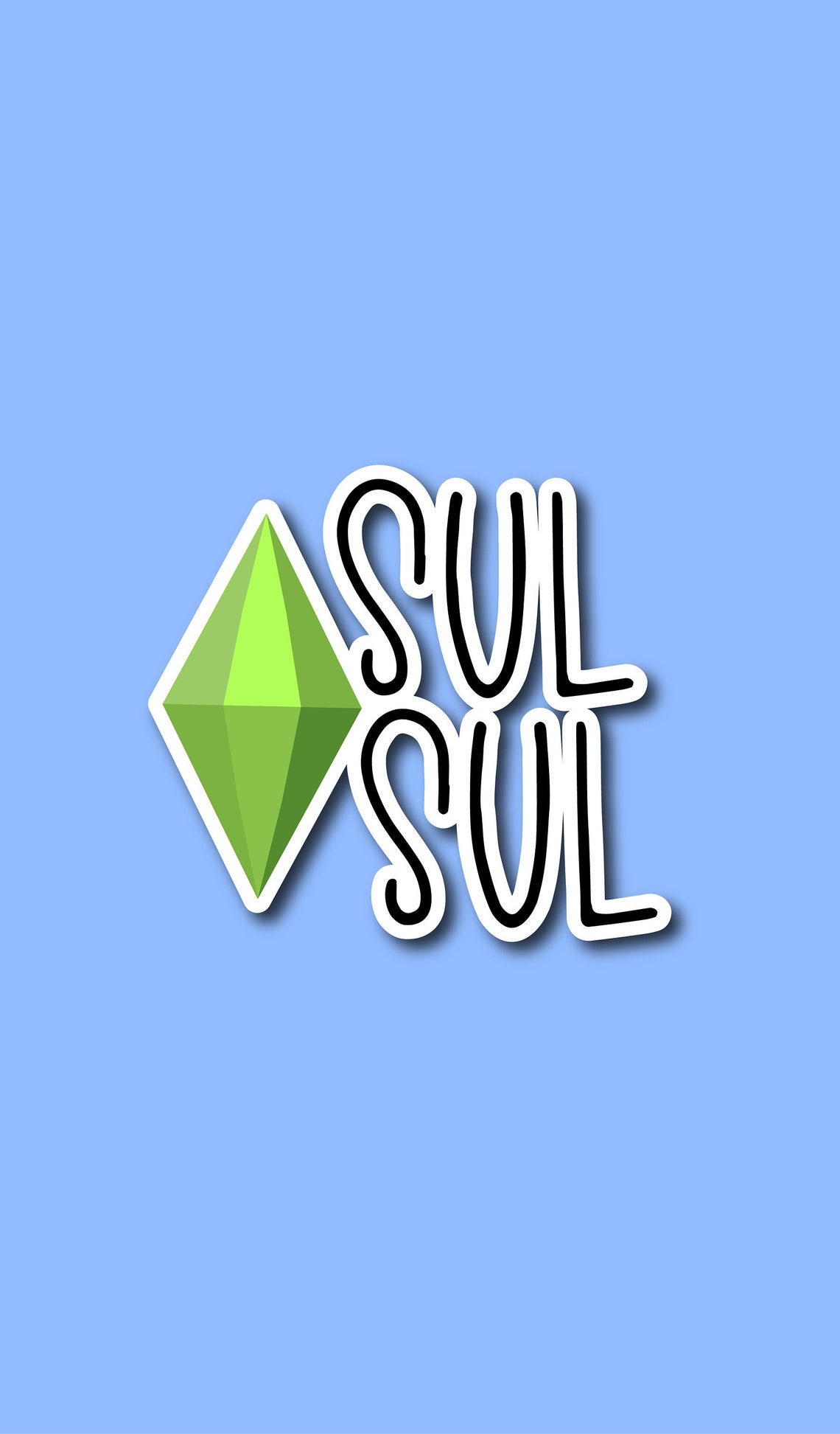 Plumbob Sul Sul Sims Sticker Sims 4 Die Cut Simlish | Etsy