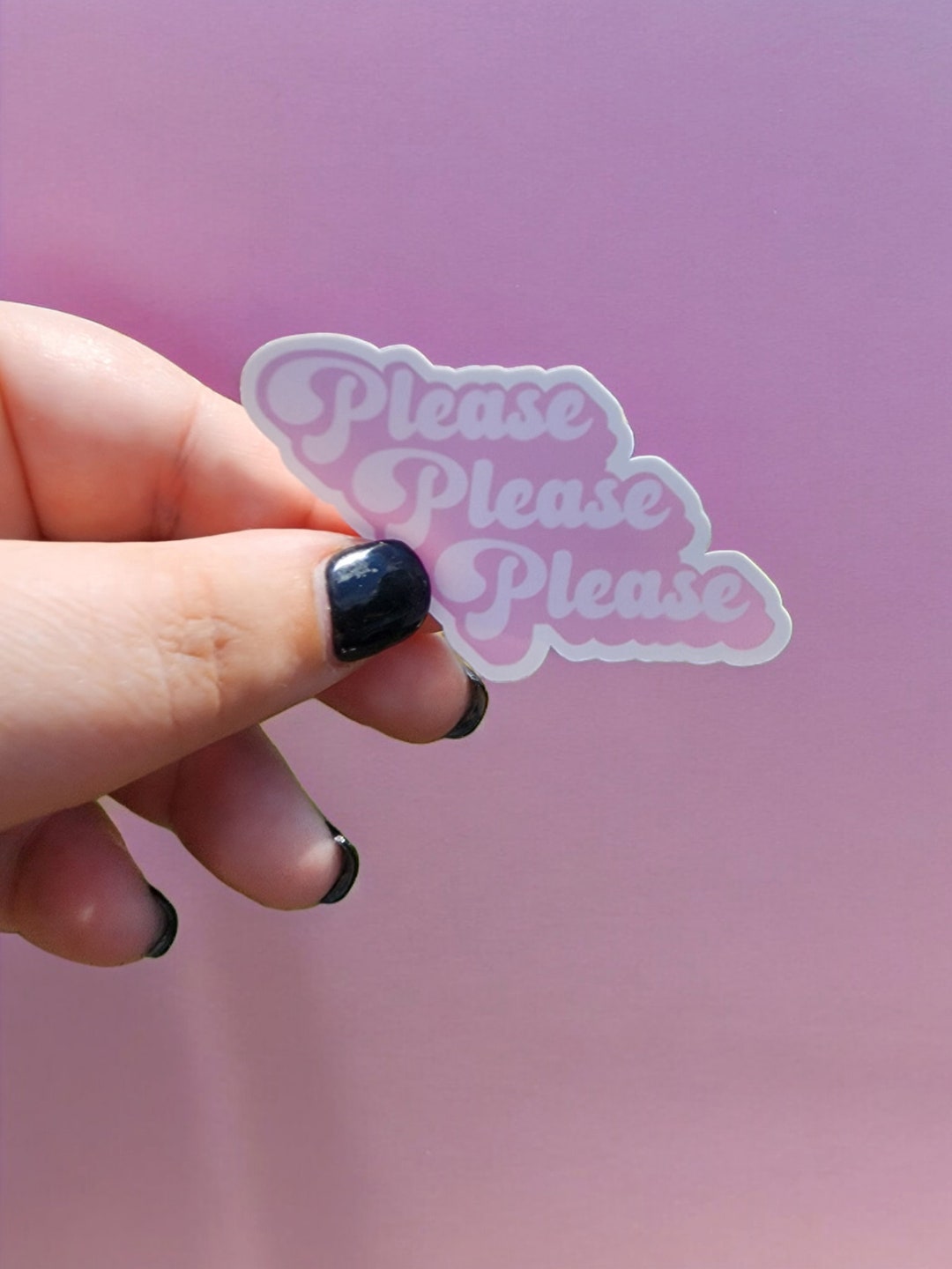 Please, Please, Please Sabrina Carpenter Lyrics Die Cut Sticker, Cute ...