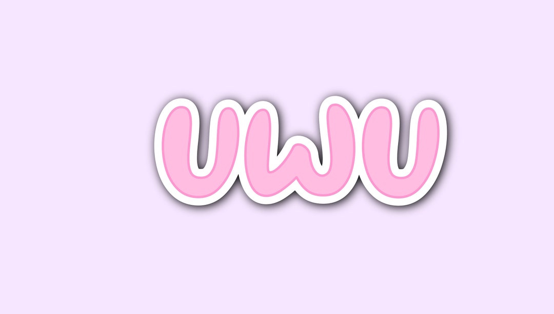 UWU Weeb | Weeaboo | Otaku | Kawaii | Pastel | Pink Sticker | Journal ...