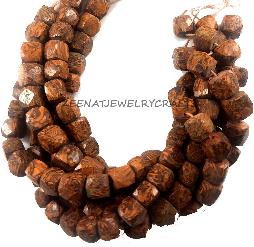 Mariam Jasper Faceted Cube Beads: Calligraphy Stone Jewelry Making - Etsy