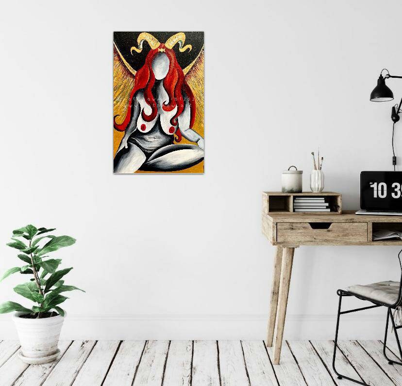 Canvas Print LILITH Glitter Embellished Empowering | Etsy