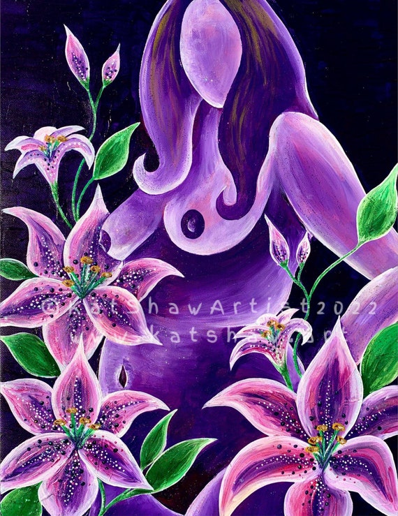 A4 Lily Print Art & Collectibles Prints etna.com.pe