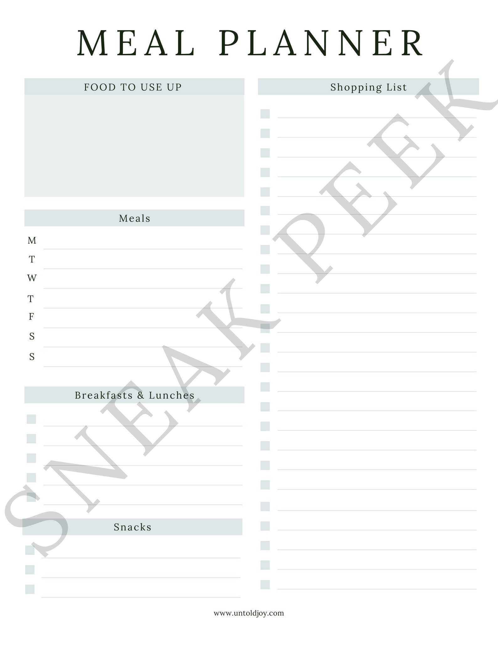 Untold Joy Family Binder - Instant Digital Download Template ...
